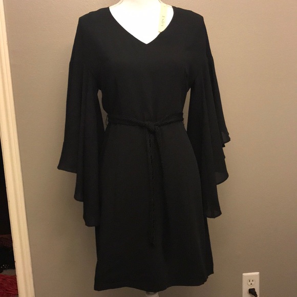 Esley | Dresses | Esley Little Black Belted Dress Nwt | Poshmark